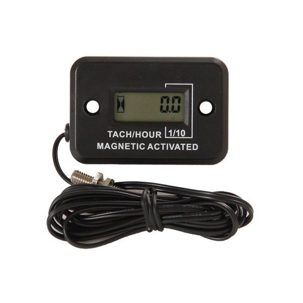 HM012C Digital Waterproof Magnetic Activated Tach Hour Meter Tachometer ...