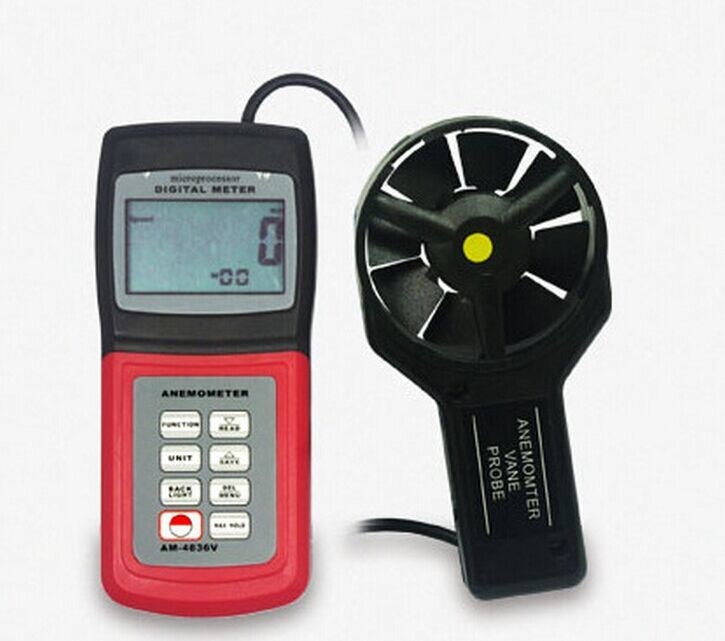 AM-4836V Air Velocity, Air Temperature, Direction Measurement Digital ...
