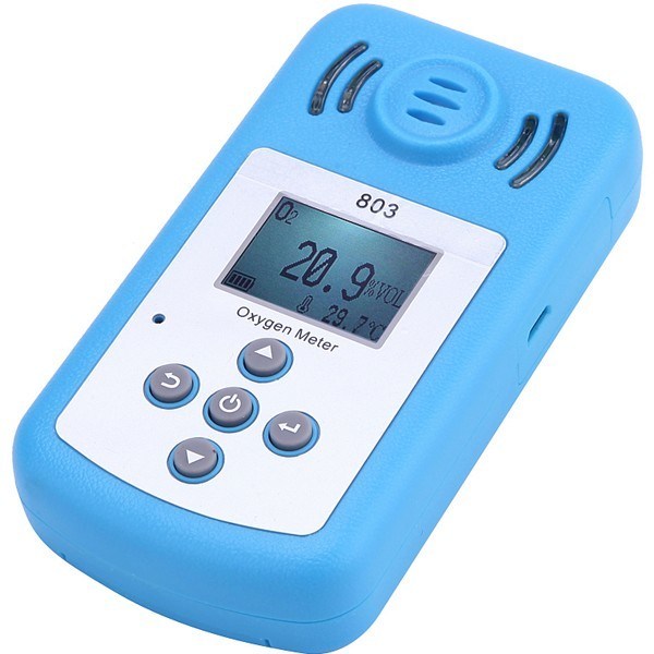 KXL- 803 Handheld Oxygen Meter Gas Analyzer Sound Light Vibration Alarm for O2 Content Detection