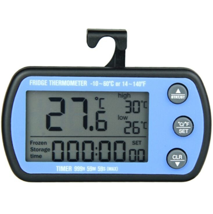 DTH-130 LCD Display -10℃～60℃ Digital Wall Refrigerator Thermometer ...