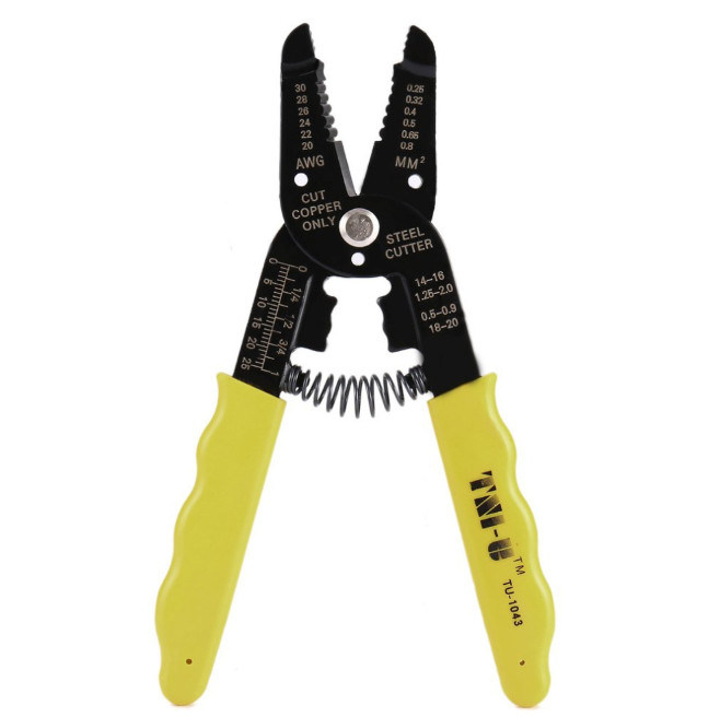 TU-1043 Portable Cable Cutter Universal Wire Strippe Crimper Automatic ...