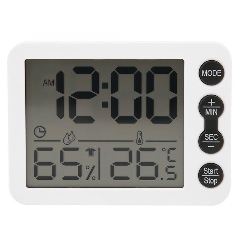 TS-9606 Multifunctional Indoor Thermometer Hygrometer Large Screen ...