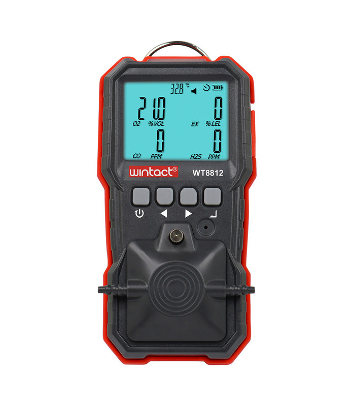 WT8812 4 In 1 Multi-Gas Monitor Oxygen O2 Hydrogen Sulfide Carbon ...