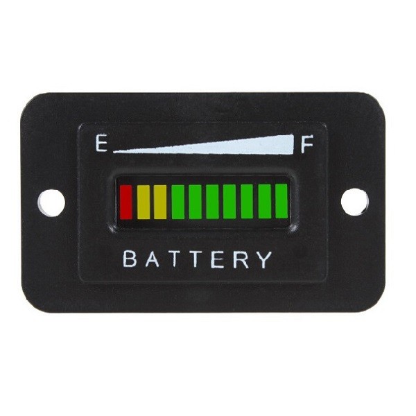 Battery Indictor for forklift trucks, Golf Carts, RV's, Boats, Scooters