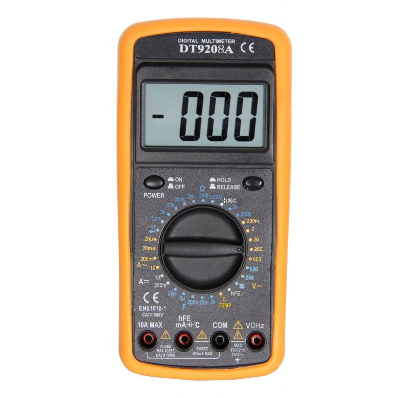DT9208A (CE) Large LCD Screen Digital Multimeter