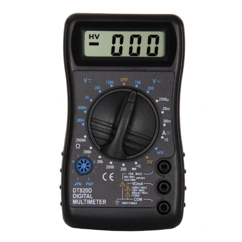 DT820D 50Hz Square Wave Output Small Digtal Multimeter With Ergonomic ...
