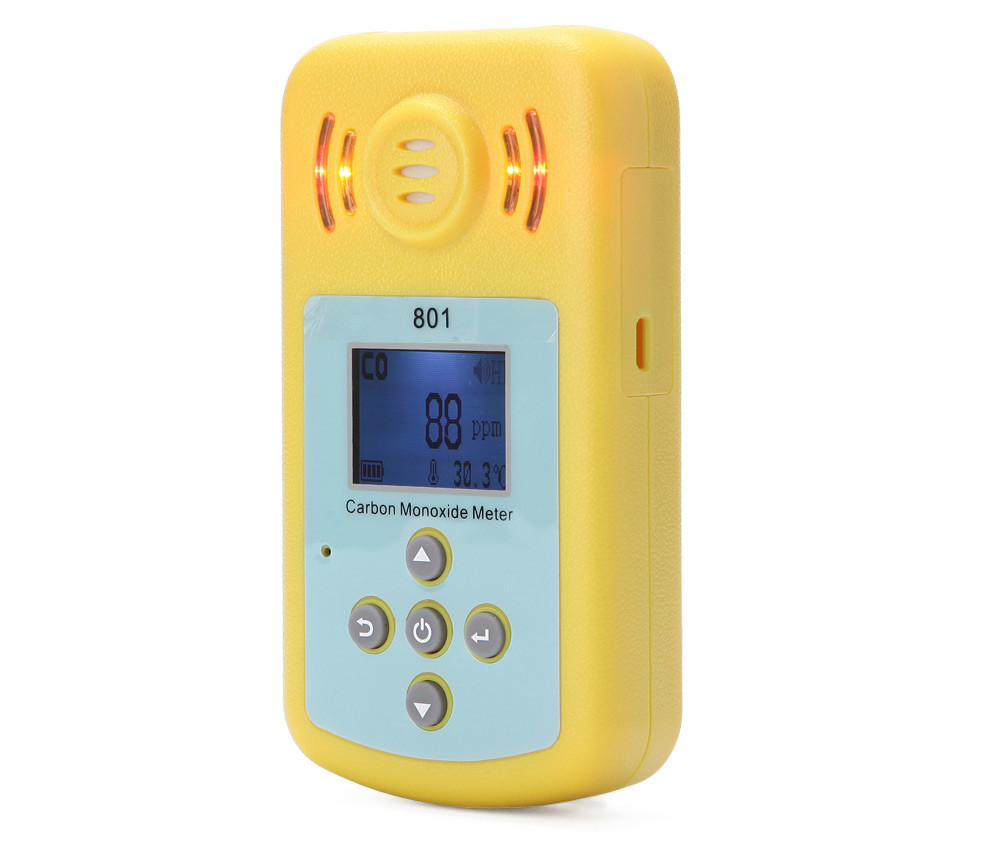 KXL-801 Handheld 0-1000PPM Carbon Monoxide Meter Sound Light Vibration ...