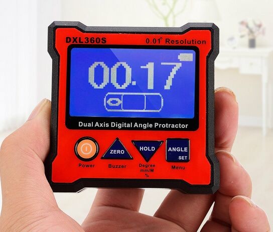 DXL360S Genuine 2.3 inch LCD Screen Digital Protractor Inclinometer ...