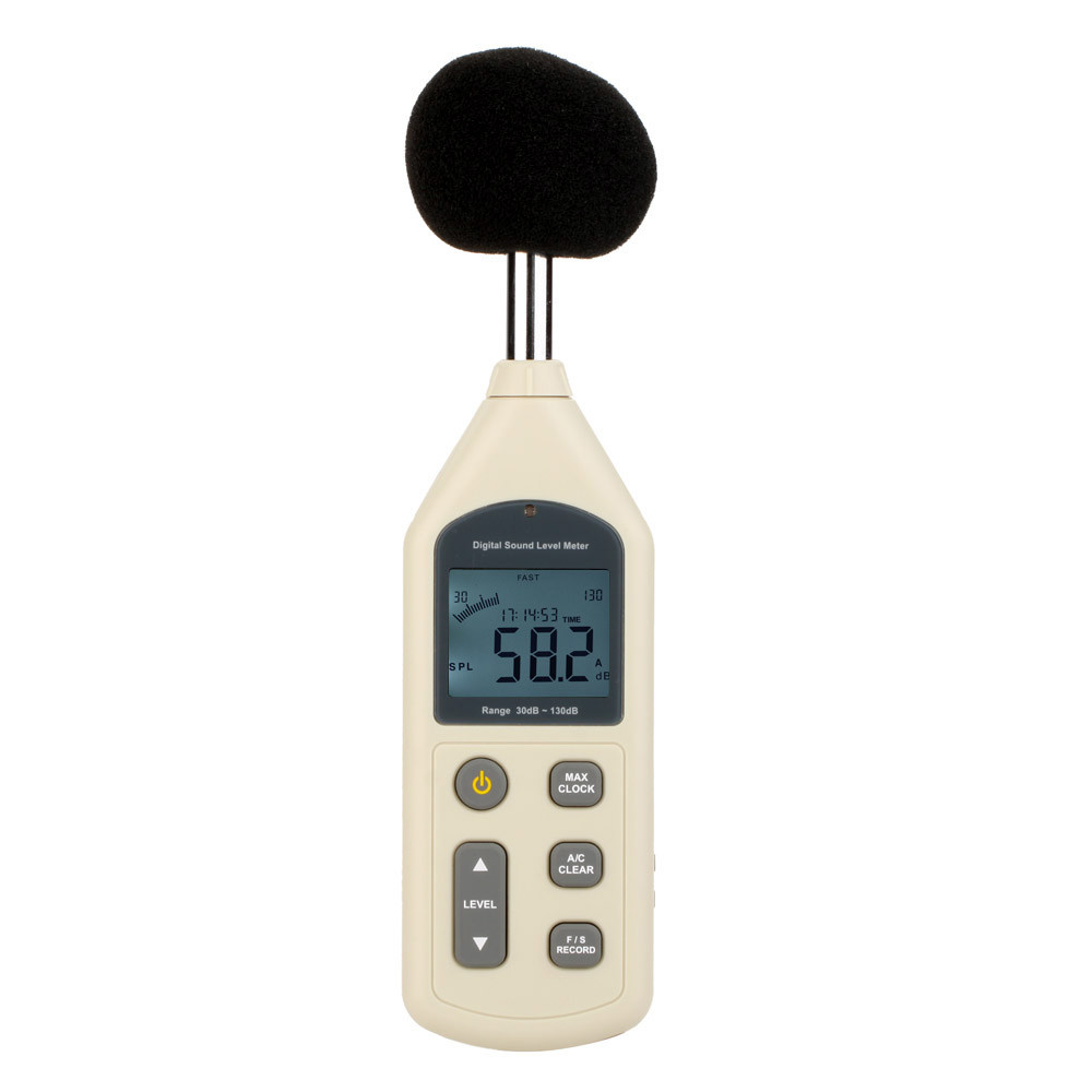 GM1356 30~130dBA Sound Level Meter With USB Digital Noise Tester LCD ...